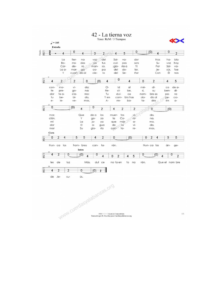 Tab 42 La Tierna Voz | PDF