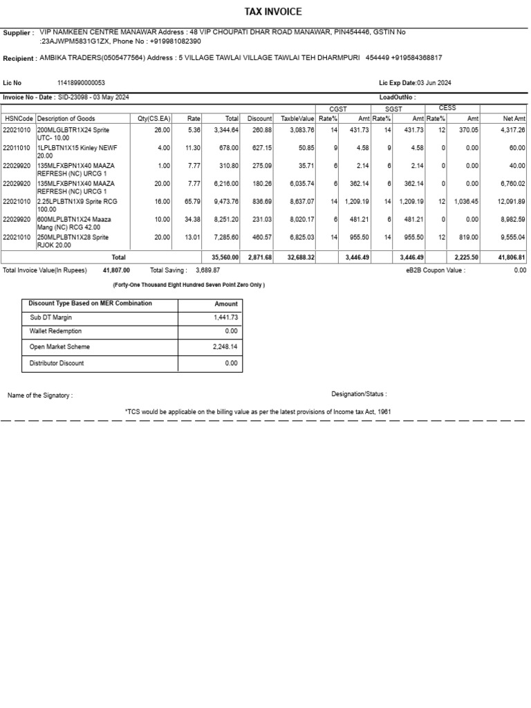 Sales Invoice | PDF | Economies | Public Finance
