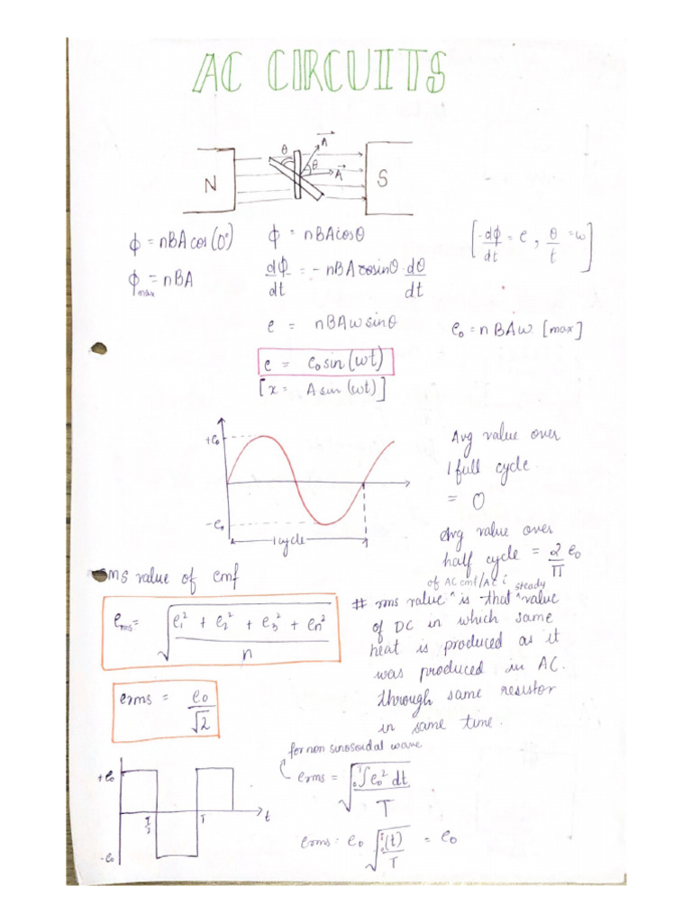 Ac Circuits | PDF