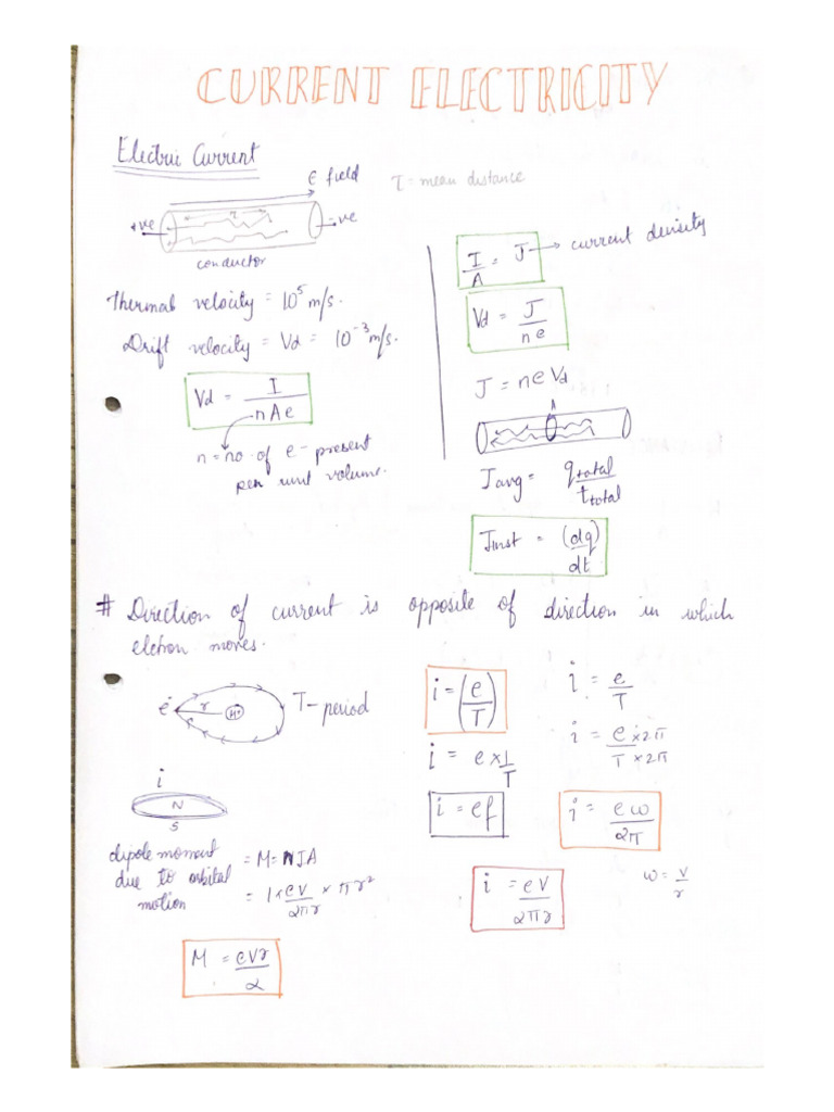 CURRENT ELECTRICITY | PDF
