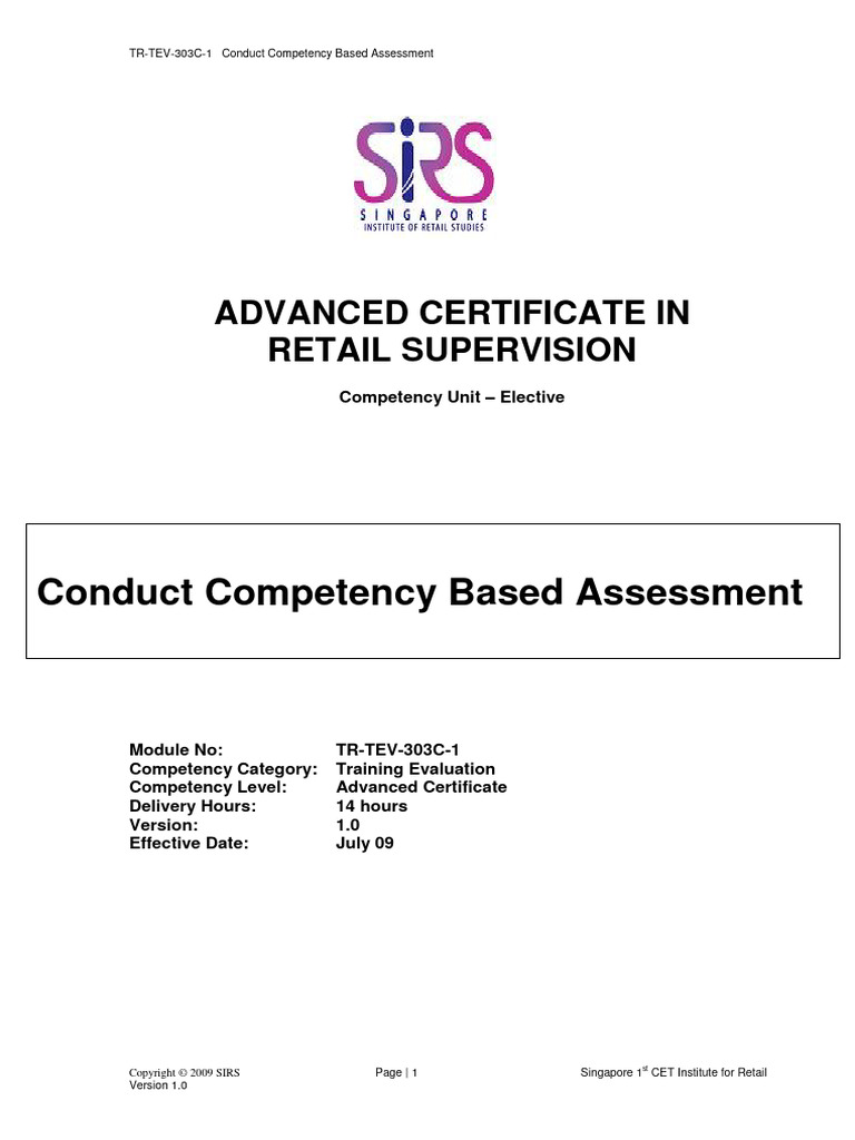 Competency Based Assessment Learner Guide | PDF | Educational ...