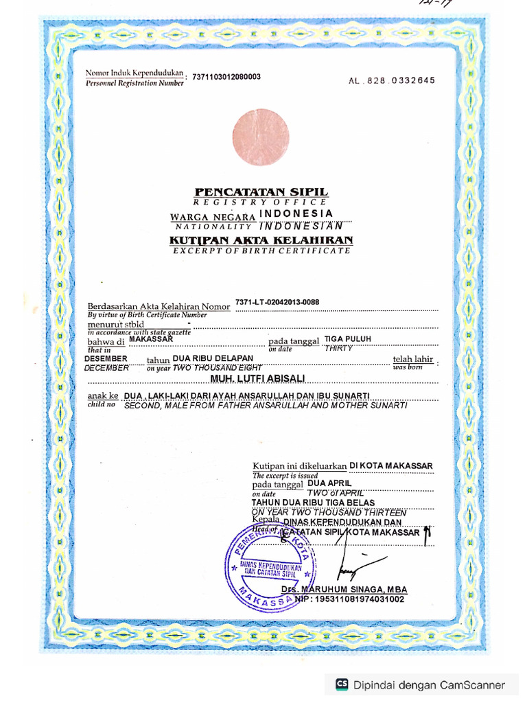 Akte Muh Lutfi | PDF