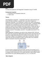 2 Bit Magnitude Comparator (Boolean Theorem) | PDF | Digital ...