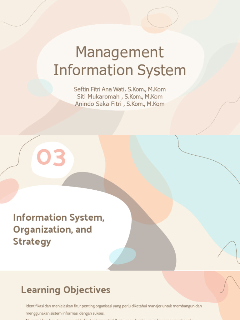 Chapter 3 - Information System, Organization, and Strategy | PDF
