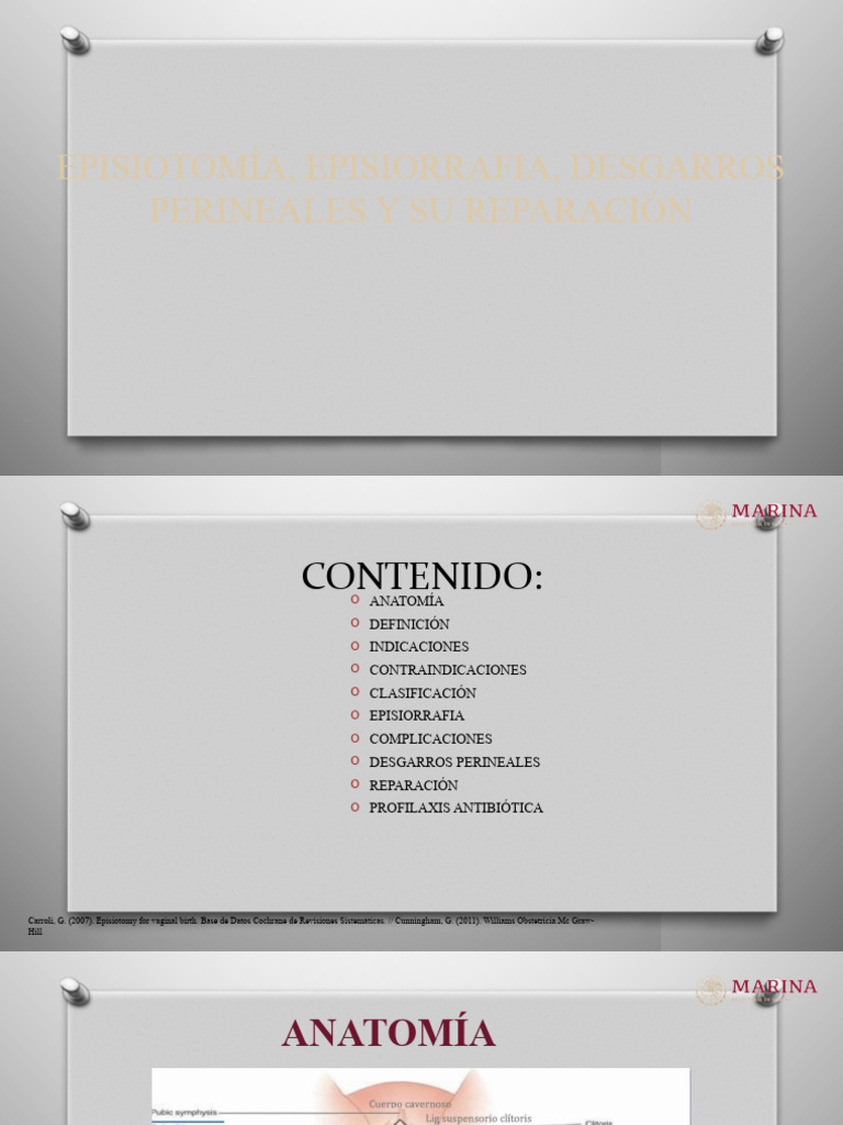 Indicaciones y técnicas de episiorrafia | PDF | Parto | Especialidades ...