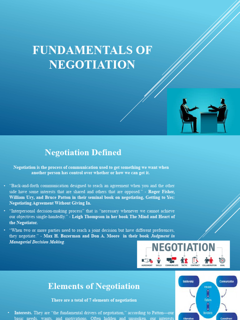 Fundamentals OF Negotiation | PDF | Indemnity | Negotiation
