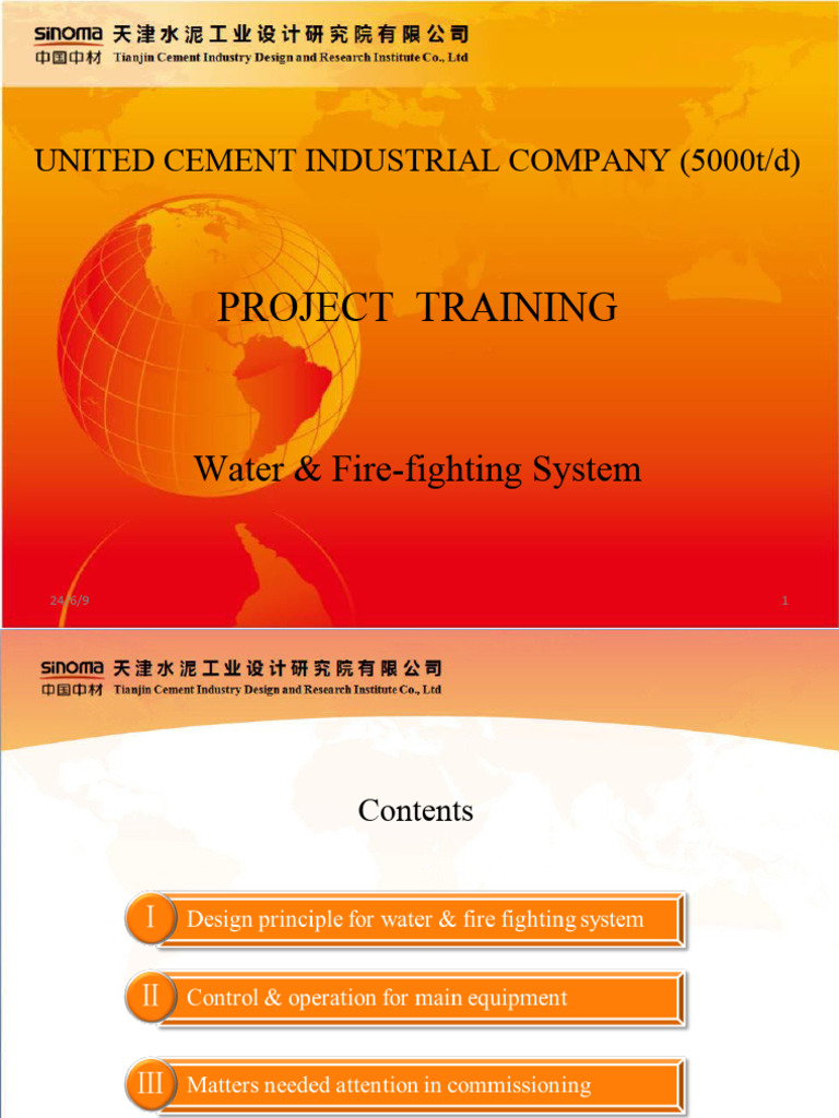Water & Fire-Fighting System Design | PDF | Fires | Pump