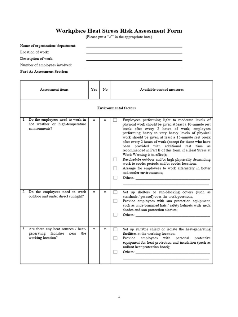 Hs - Assessment - en - Heatstress | PDF | Ventilation (Architecture ...