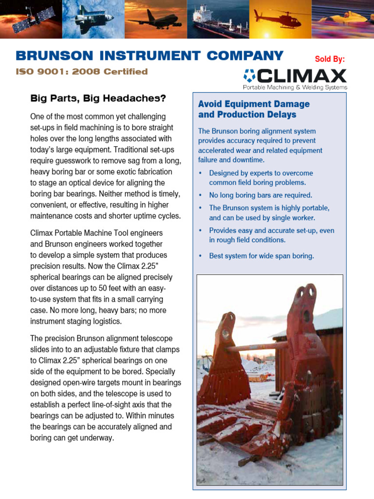 Brunson Climax Boring Alignment Kit CPMWS1 | Download Free PDF ...