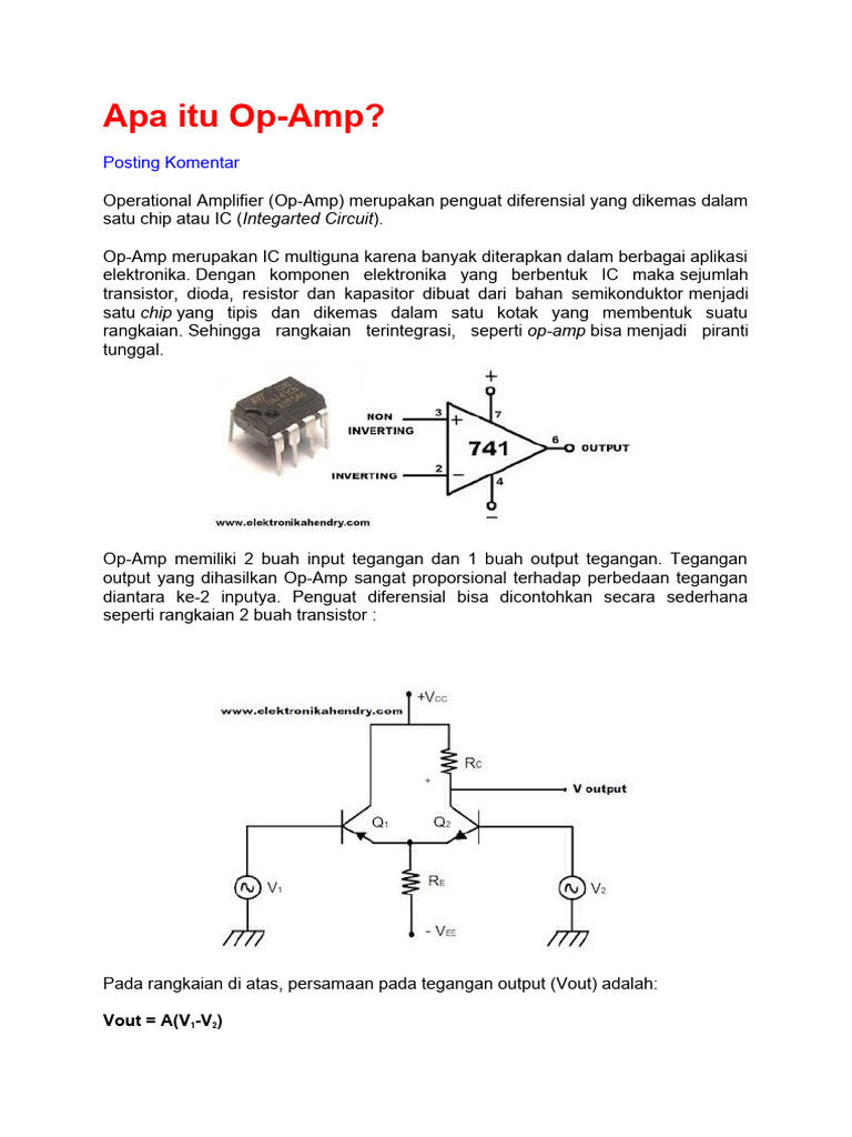 Apa Itu Op-Amp | PDF