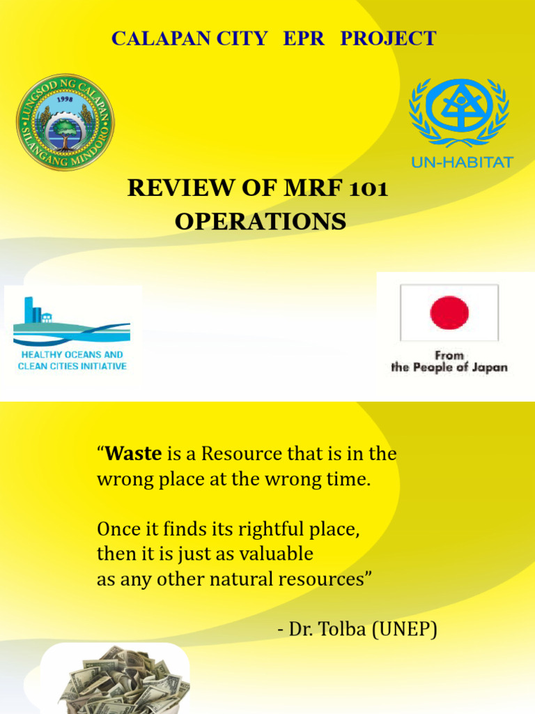 MATERIAL RECOVERY FACILITY and EPR | PDF | Waste Management | Waste