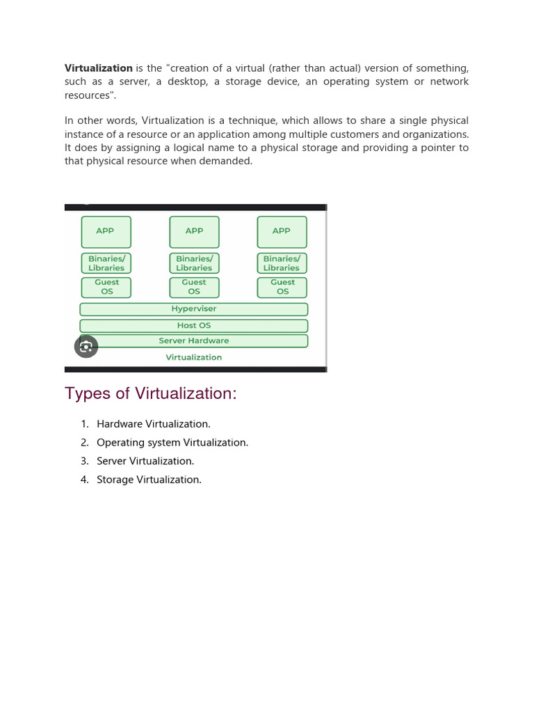Virtual Ization | PDF | Virtualization | Operating System