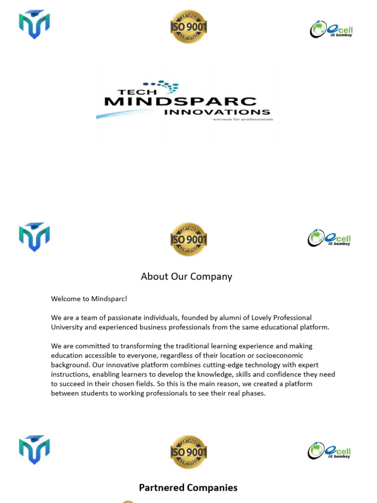 Mindsparc Brochure (1) PDFFF | PDF | Career & Growth