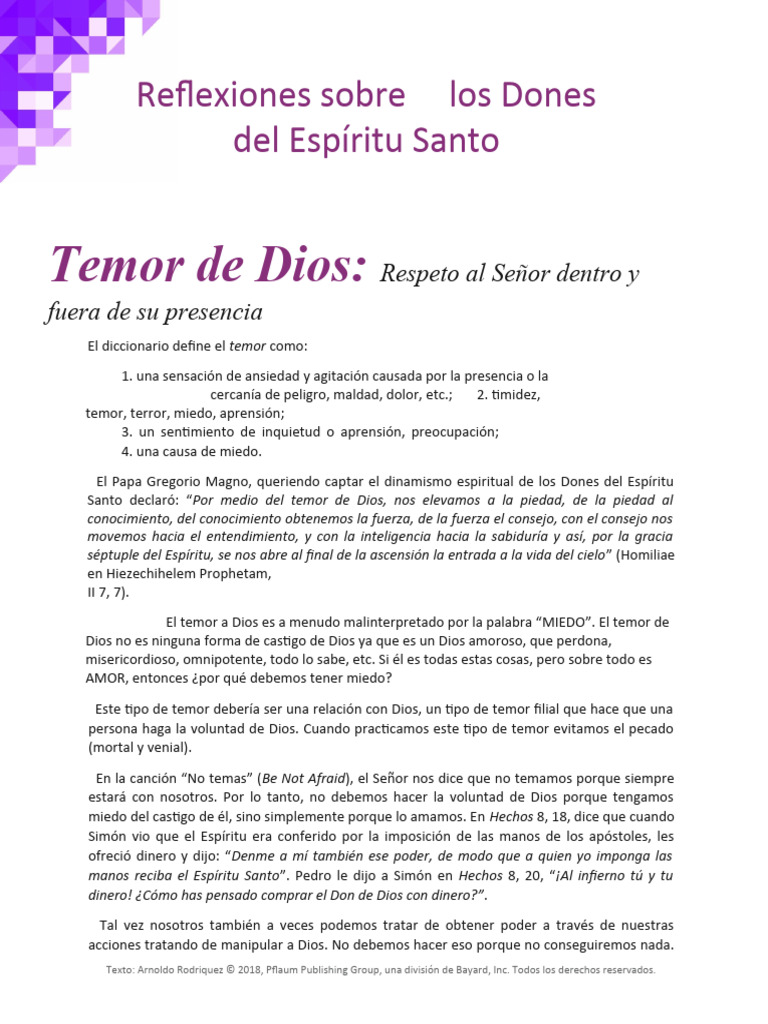 Temor de Dios | PDF | Temor | Dios