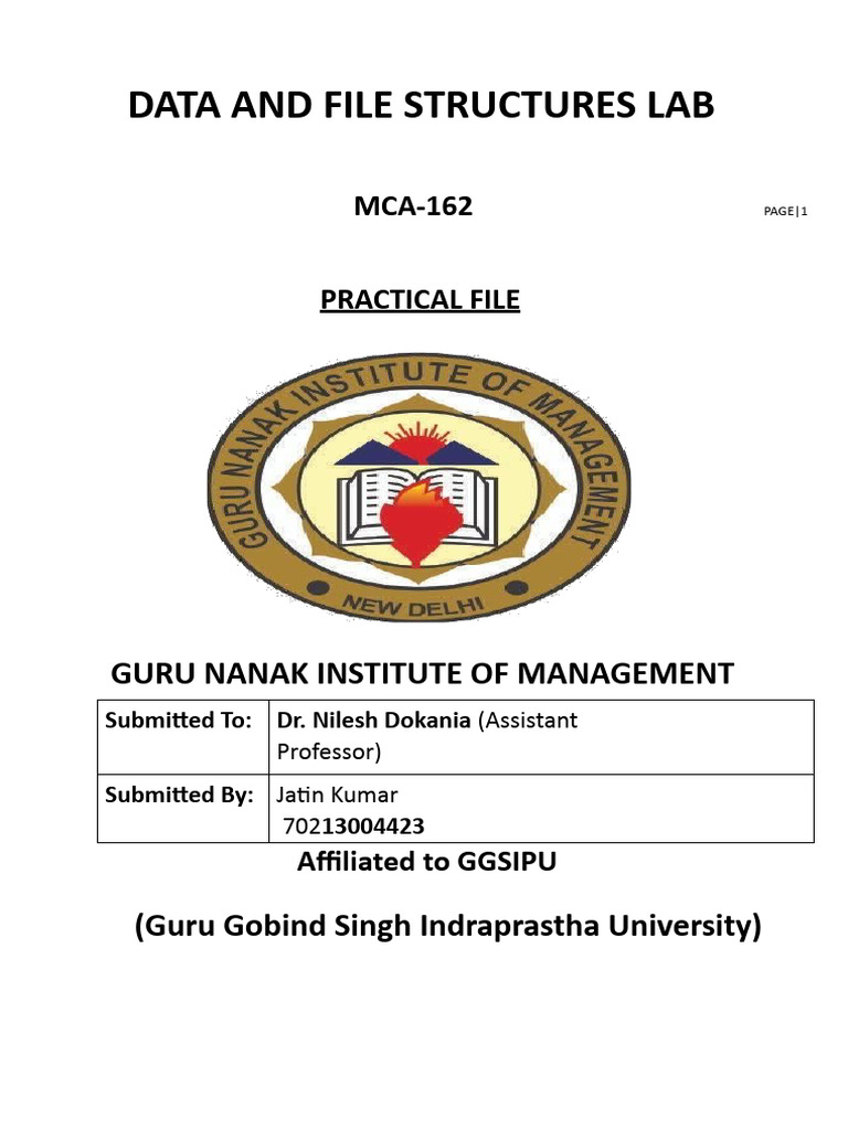 DFS Lab File Final | PDF | Algorithms And Data Structures | Computer ...