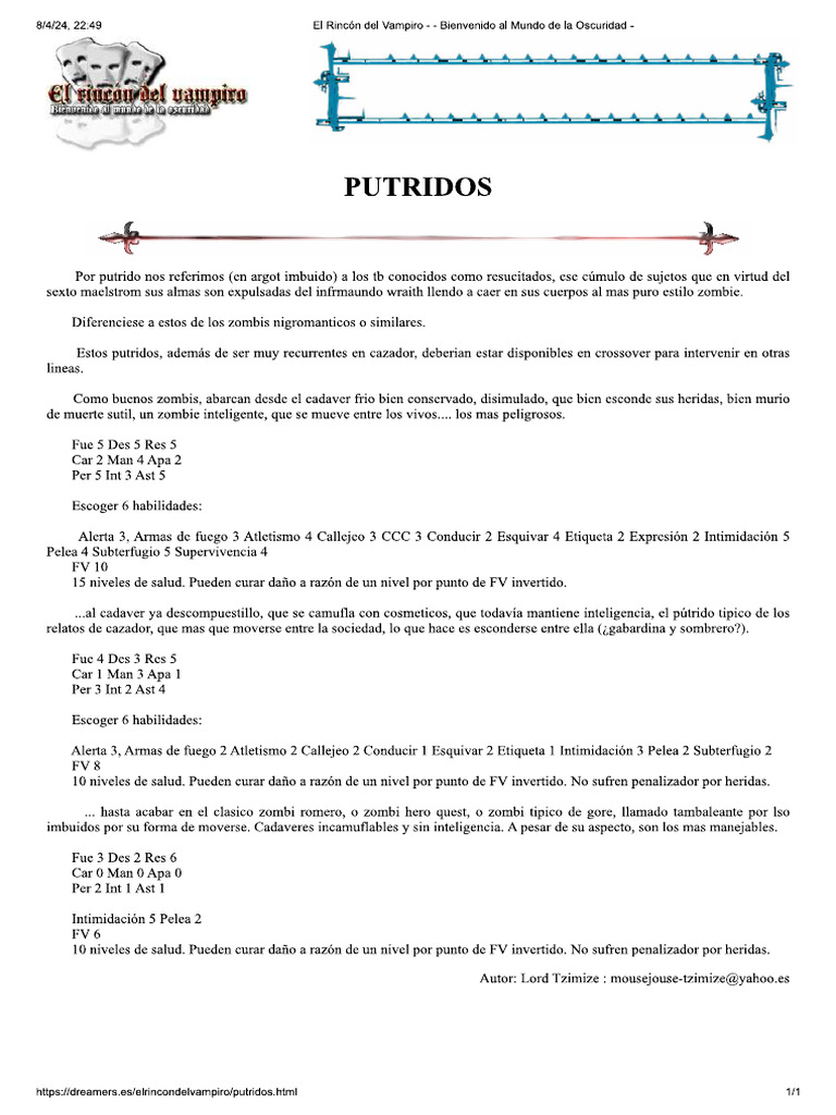 Putridos | PDF