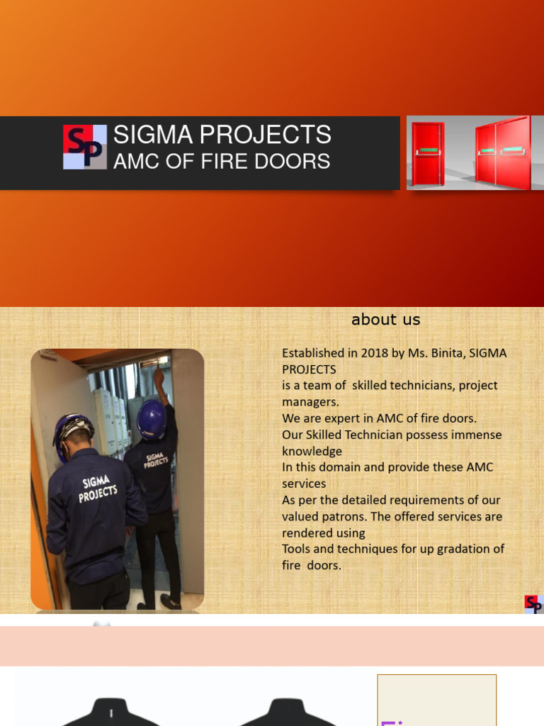 SP - Fire door AMC proposal for print | PDF | Architectural Elements