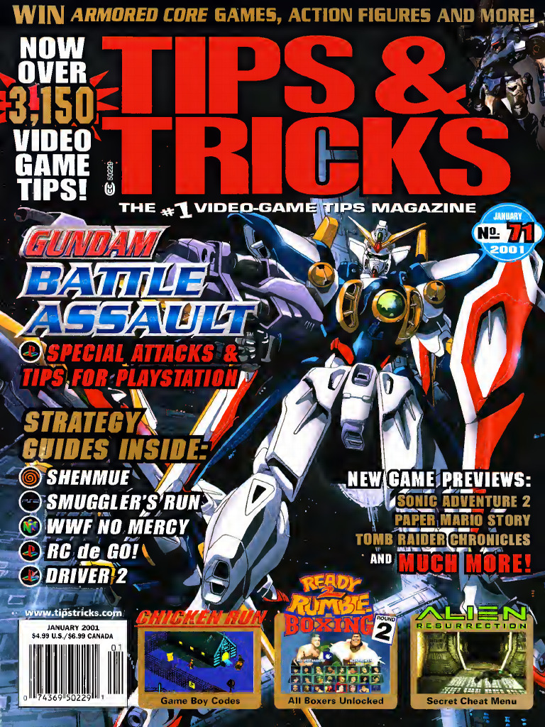 Tips & Tricks Issue 071 (January 2001) | PDF | Gaming | Japanese Games Tips & Tricks Issue 071 (January 2001) | PDF | Gaming | Japanese Games
