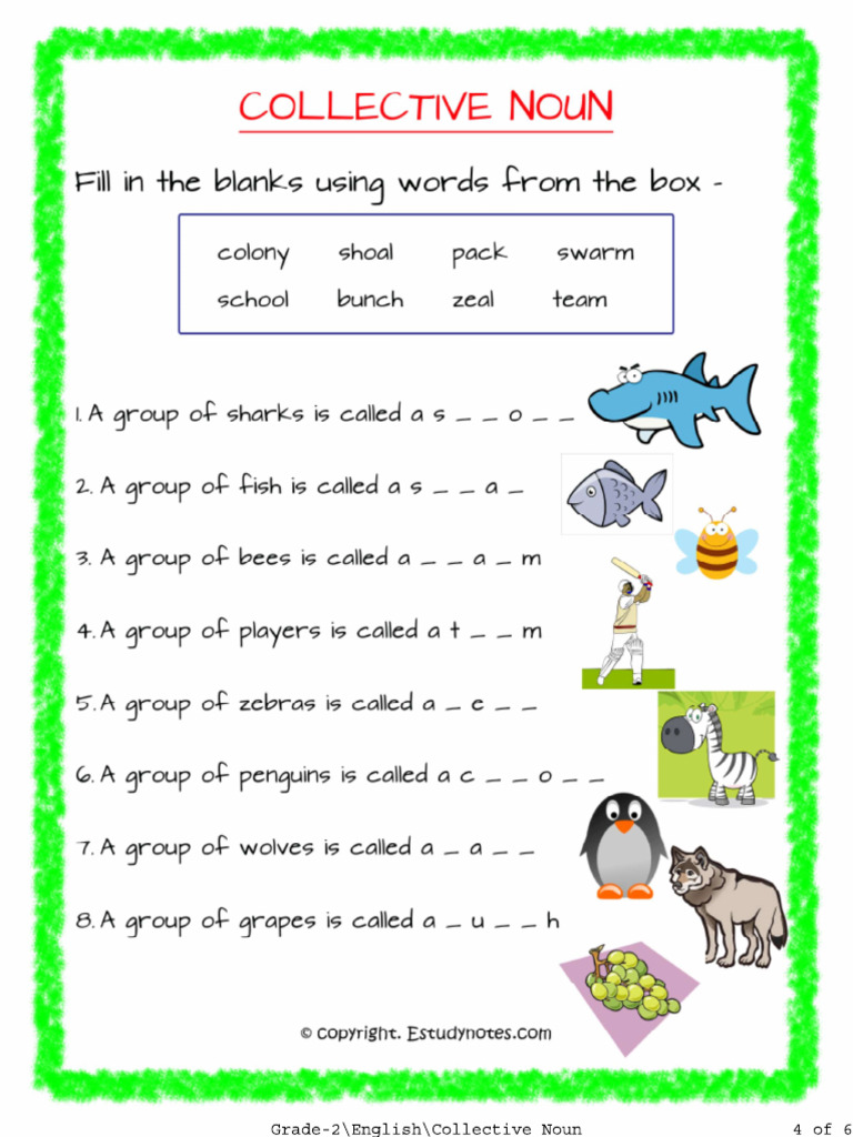 Grade 2 English Worksheet | PDF