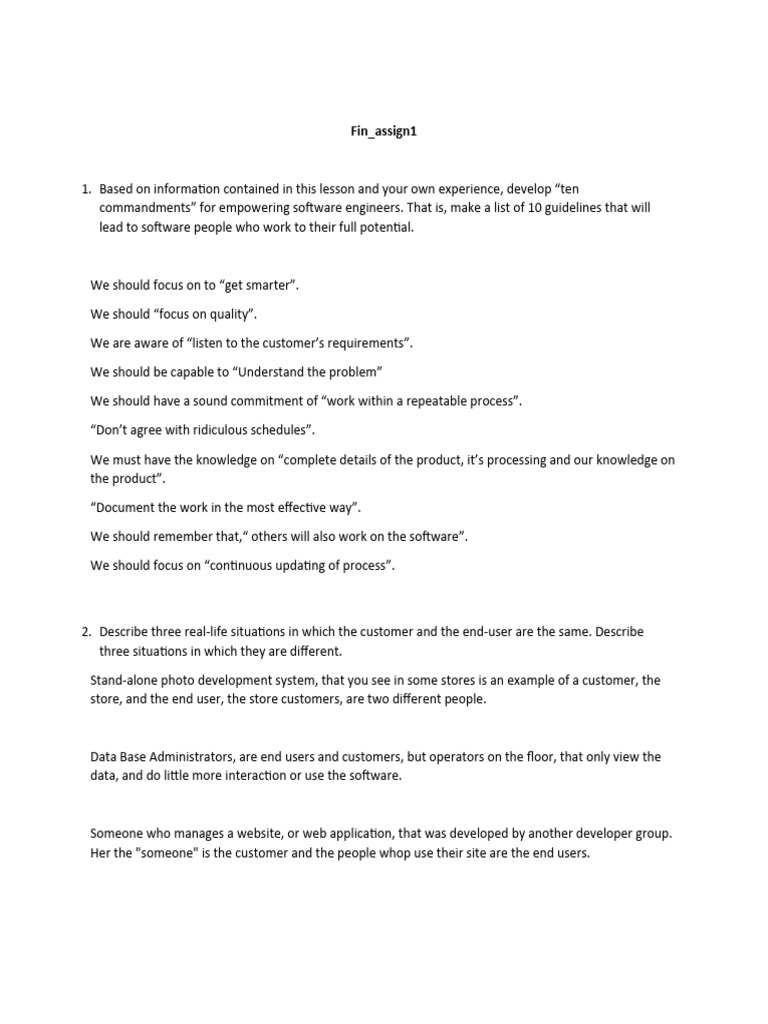 Ten Commandments for Empowering Software Engineers | PDF | Information ...