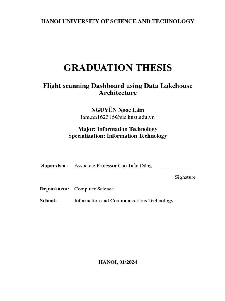 SOICT App Thesis NguyenNgocLam | PDF | Databases | Airlines