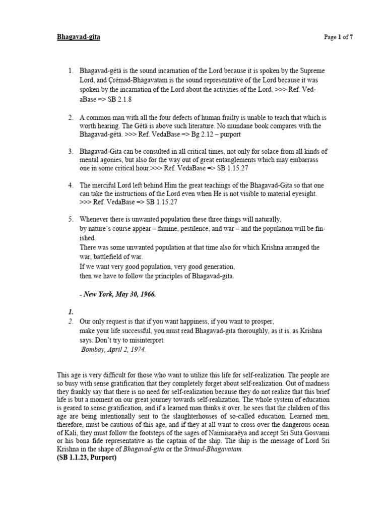 Bhagavad-Gita | PDF | Bhagavad Gita | Indian Philosophy