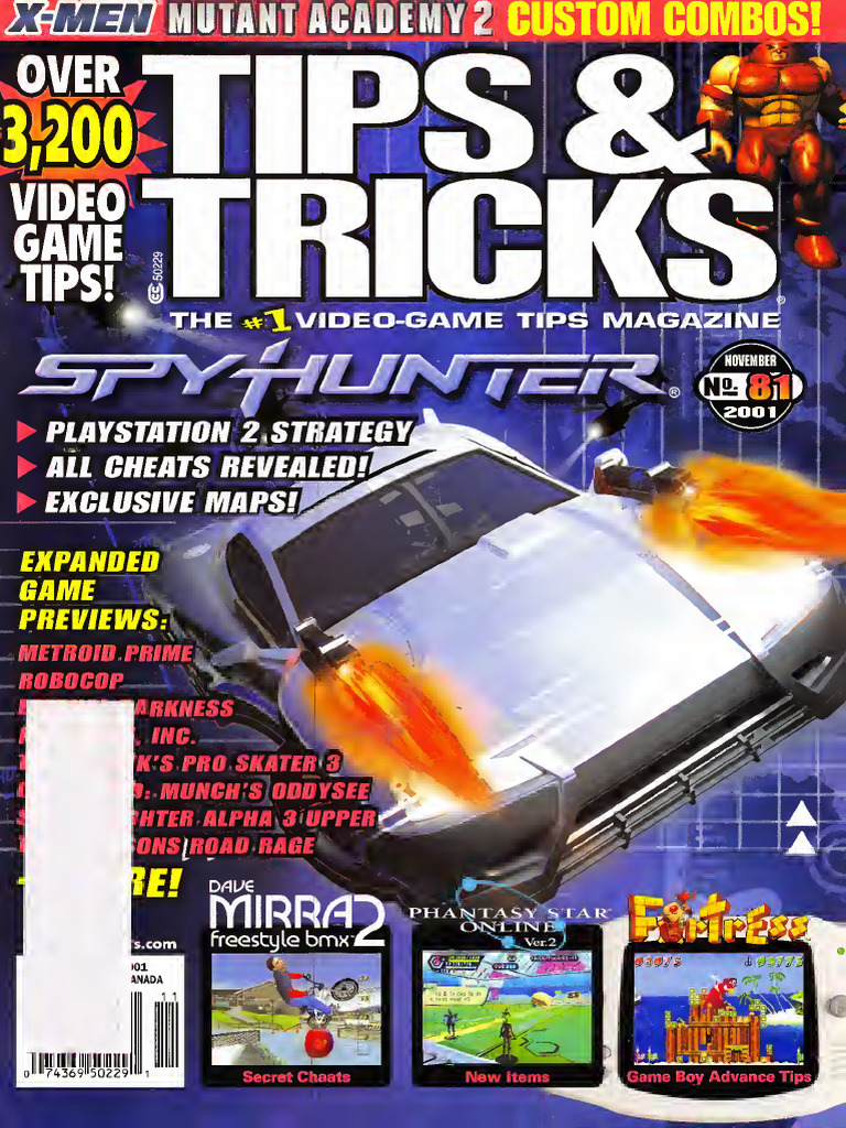 Tips & Tricks Issue 081 (November 2001) | PDF | Video Game Development | Video Game Hardware