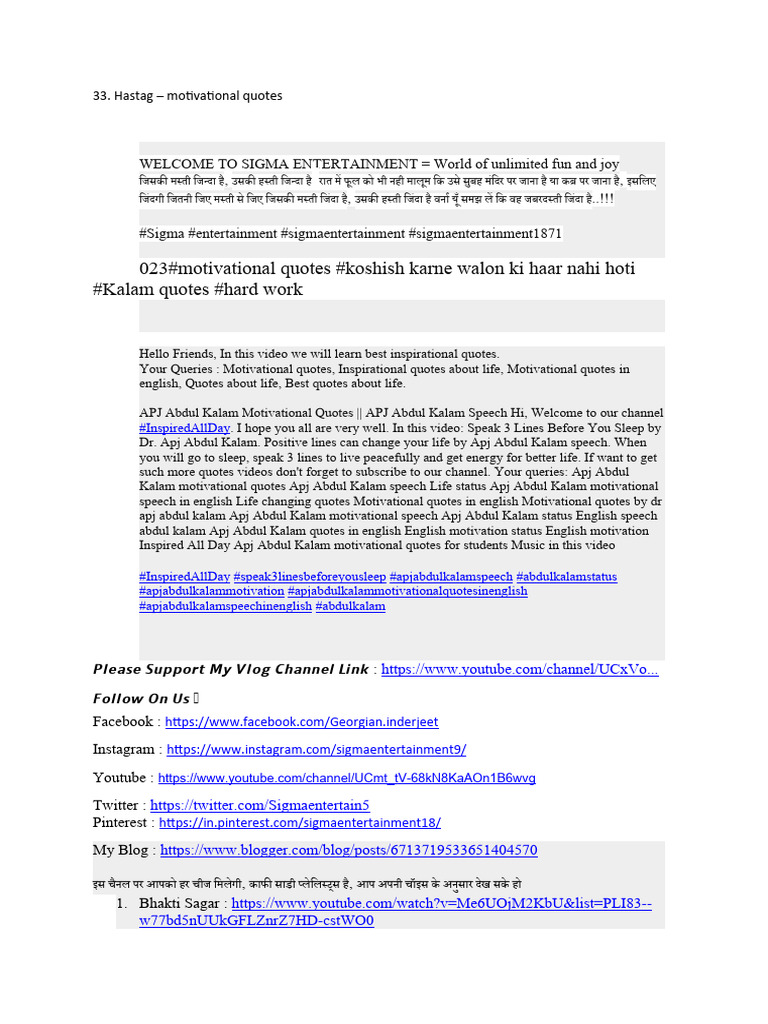 Motivational Quotes Pdf