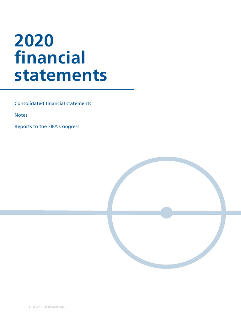FIFA Annual Report 2020 Summary | PDF | Expense | Financial Statement