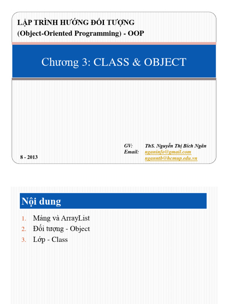 Ch3 - Class & Object | PDF