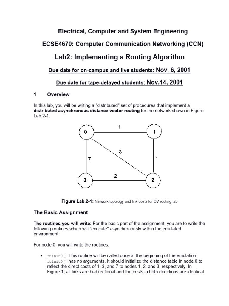 ccn2001 Lab2 | PDF | Routing | Computer Network