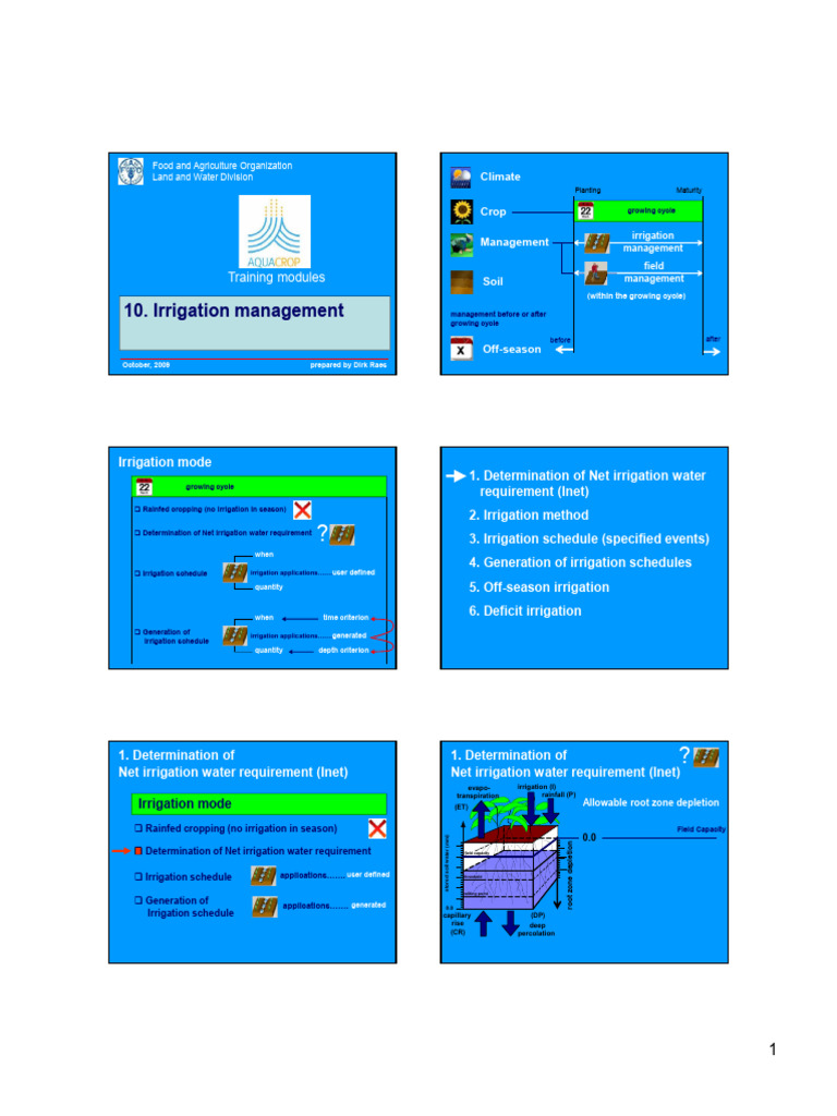10_IrrigationManagement | Download Free PDF | Irrigation | Soil