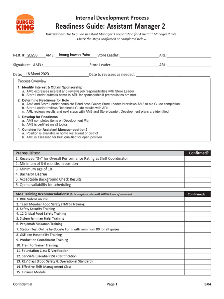 AM3 To AM2 - Readiness Guide | PDF | Inventory | Goal