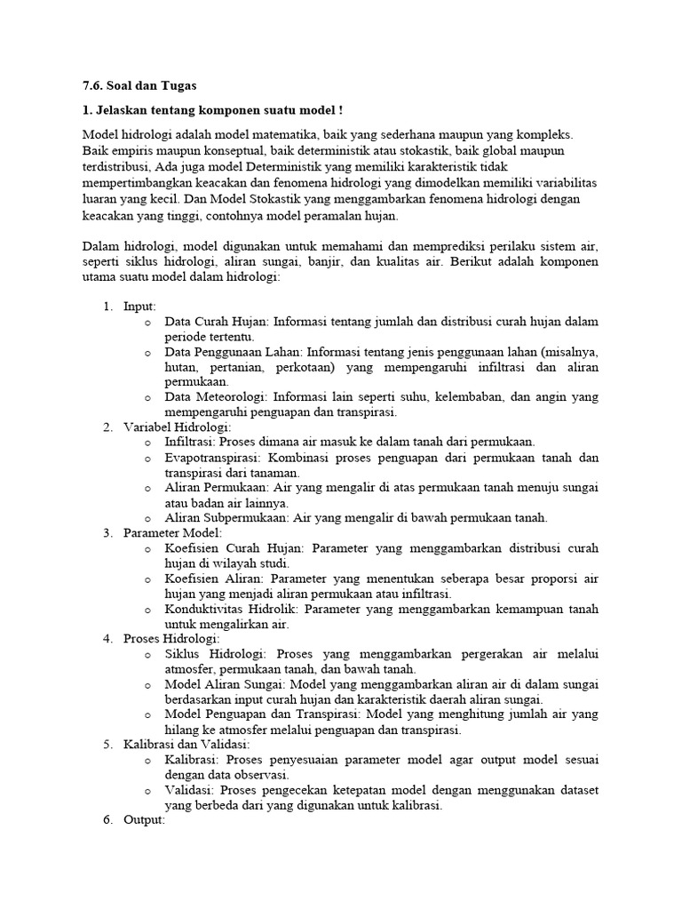 BAB 7 Hidrologi | PDF | Sains & Matematika