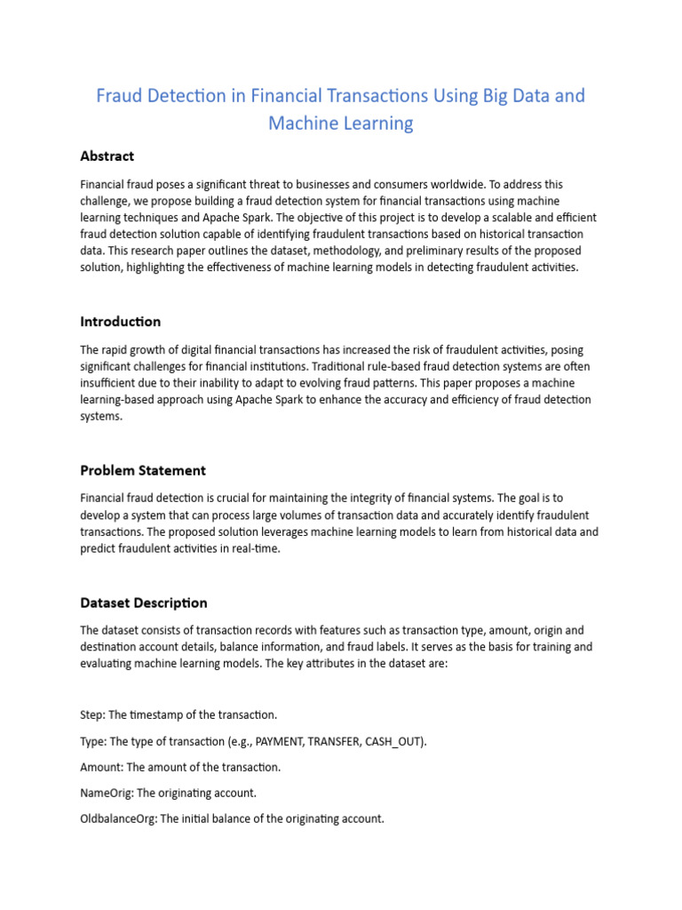 Fraud-Detection-Project-Report | Download Free PDF | Machine Learning | Regression Analysis