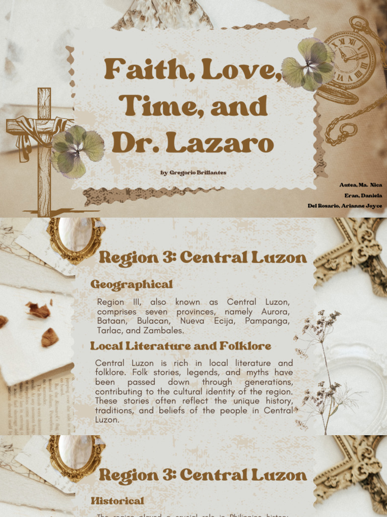 Faith, Love, Time, And Dr. Lazaro (Group 3) | PDF