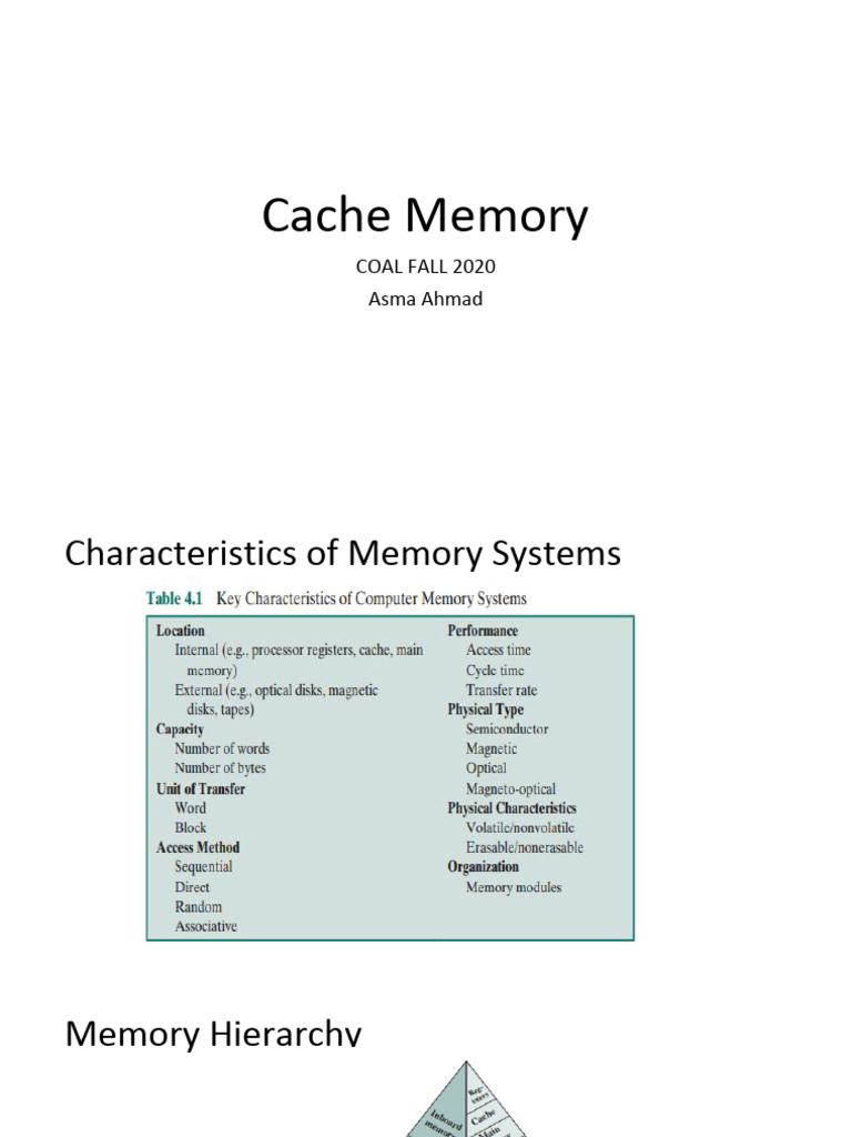 Cache 1 & 2 | PDF | Cpu Cache | Random Access Memory Cache 1 & 2 | PDF | Cpu Cache | Random Access Memory