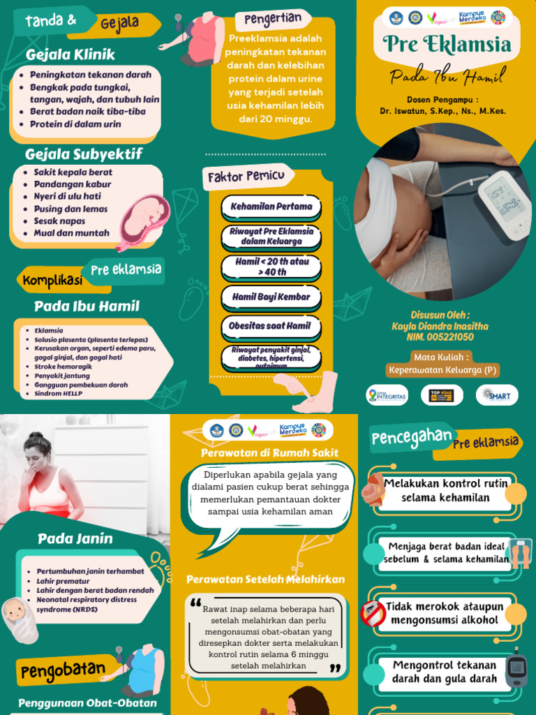 Leaflet Pre Eklamsia | PDF