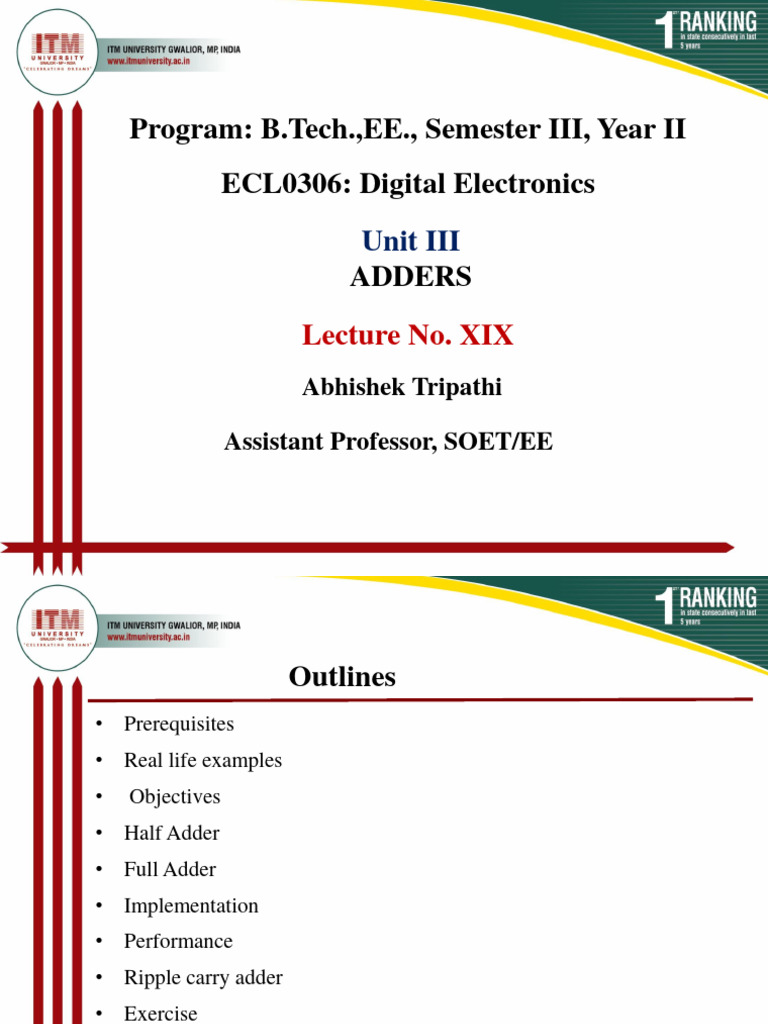 Adder | Download Free PDF | Digital Electronics | Electrical Engineering