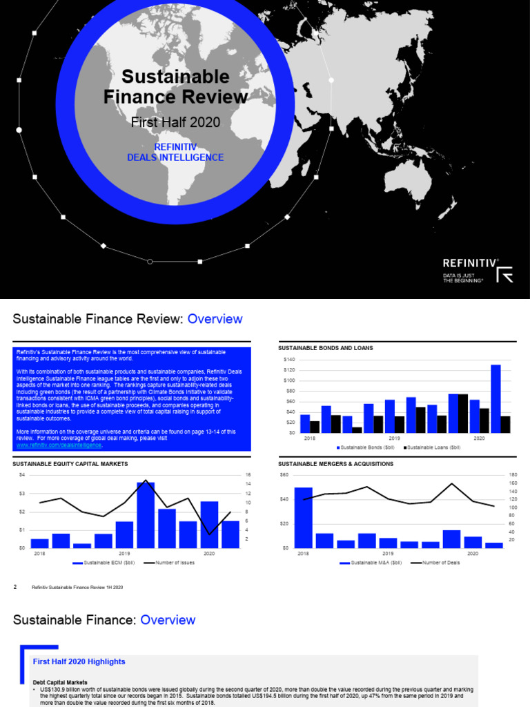 2020 Sustainable Finance Overview | PDF | Bonds (Finance) | Mergers And ...
