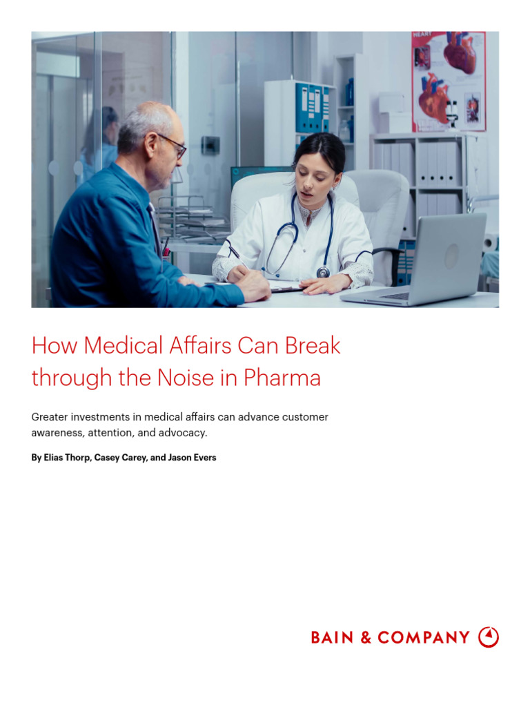Bain - Brief - Medical Affairs Break Through | PDF | Pharmaceutical ...