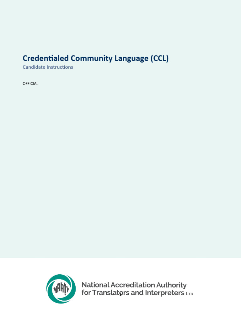 Ccl Candidate Instructions Word Download Free Pdf Ios Laptop