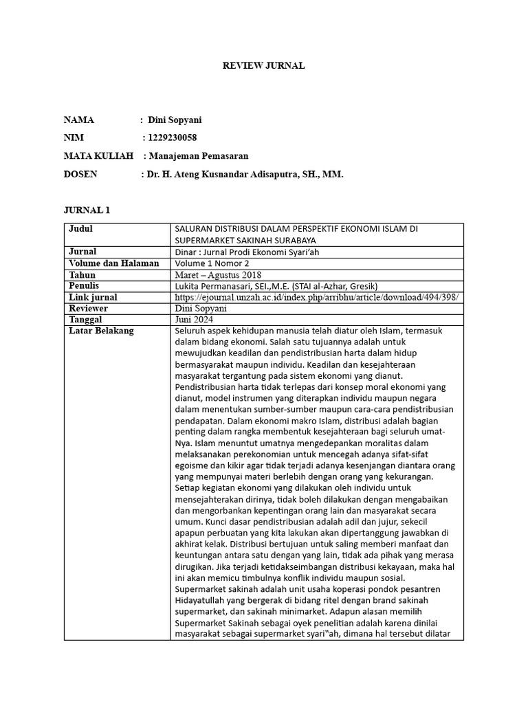 Review Mps Dinis | PDF | Karier & Perkembangan