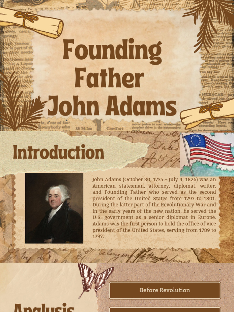 John Adams: Founding Father Overview | PDF | John Adams | Politics Of ...