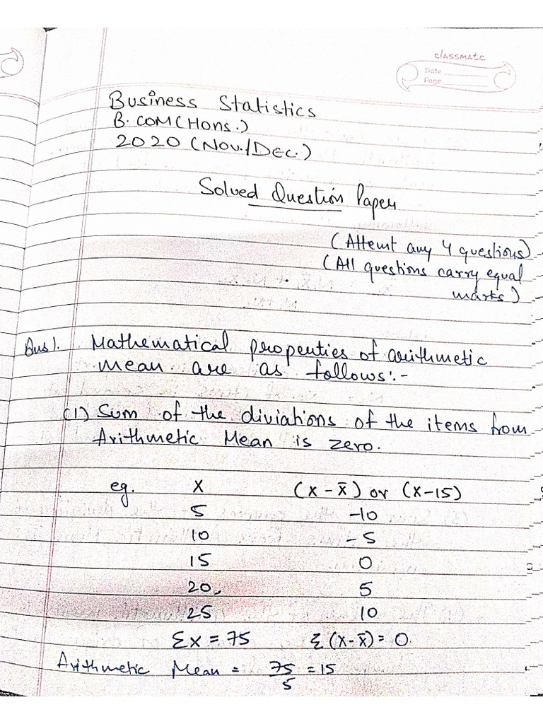 Business Stats Assignment | PDF