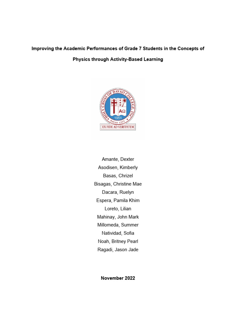 Revised Cbar | PDF | Learning | Constructivism (Philosophy Of Education)