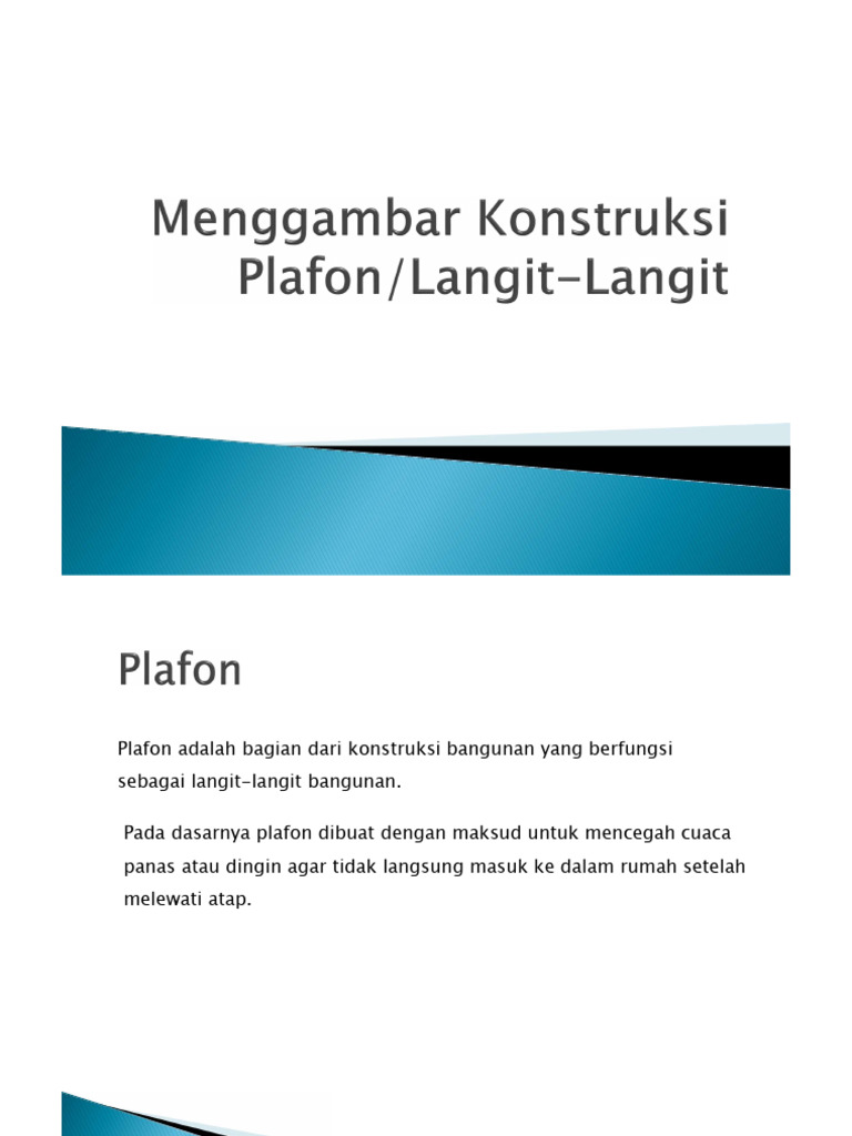Konstruksi Plafon | PDF