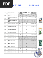 Kentank Zone Price List | PDF