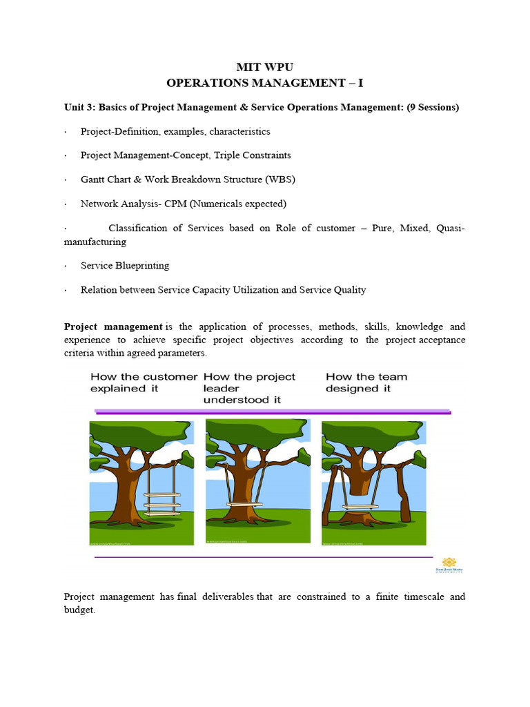 Basics of Project & Service Operations | PDF | Project Management ...