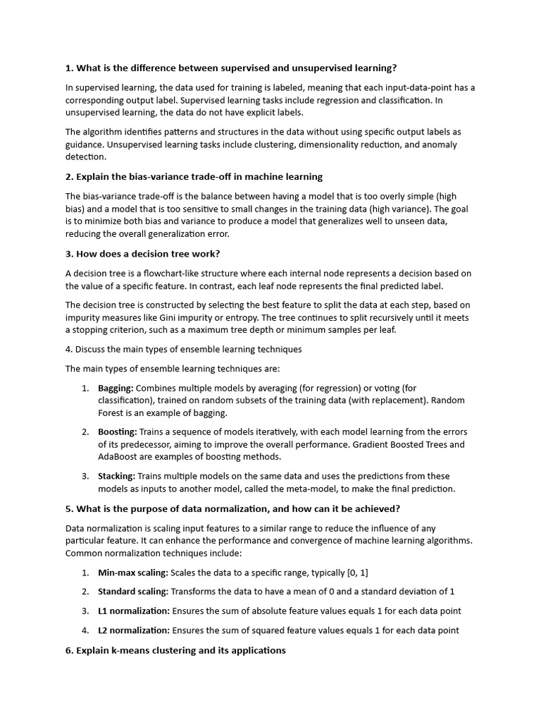 Machine Learning Qs | PDF | Principal Component Analysis | Machine Learning